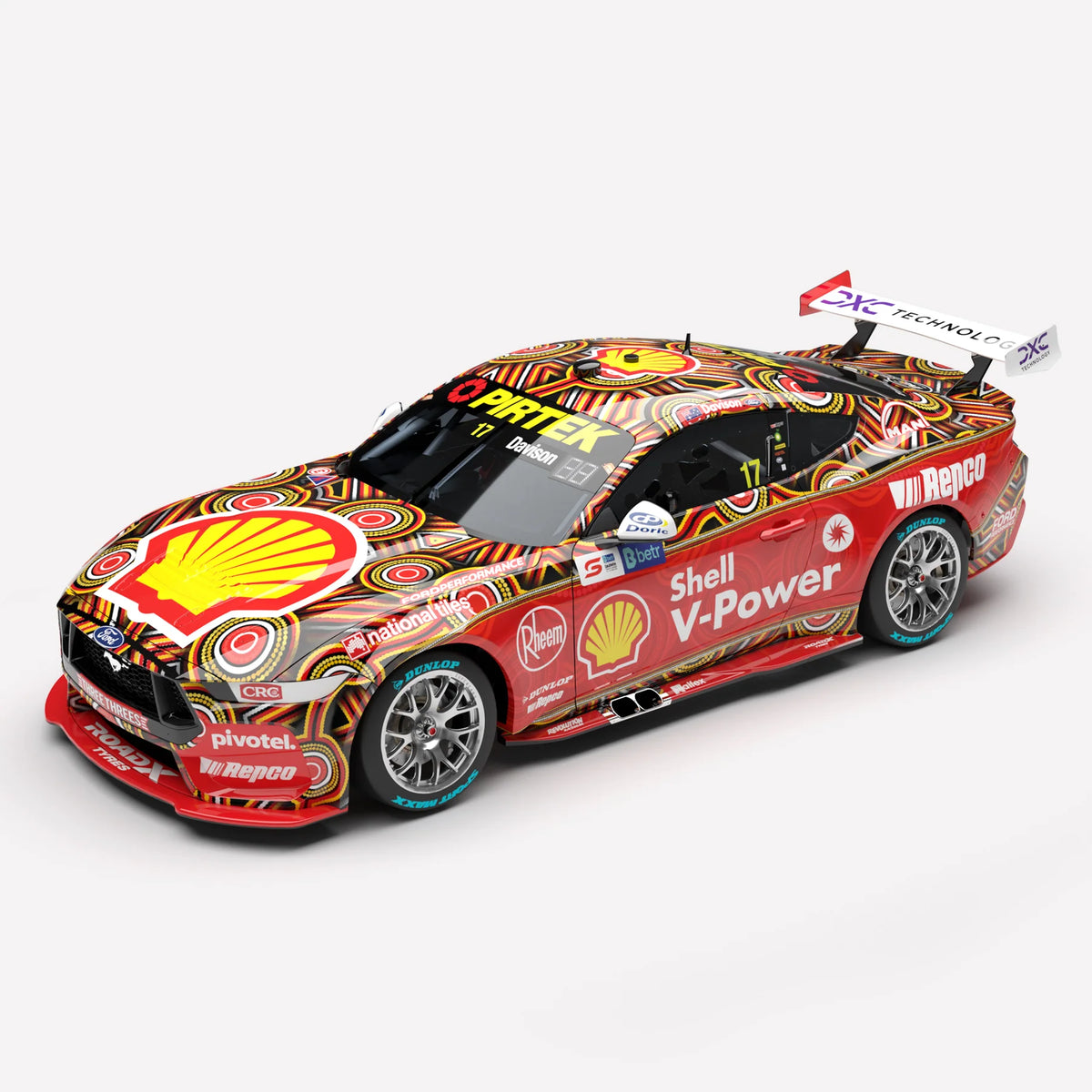 1:18 Shell V-Power Racing Team #17 Ford Mustang GT - 2024 Darwin Tripl ...