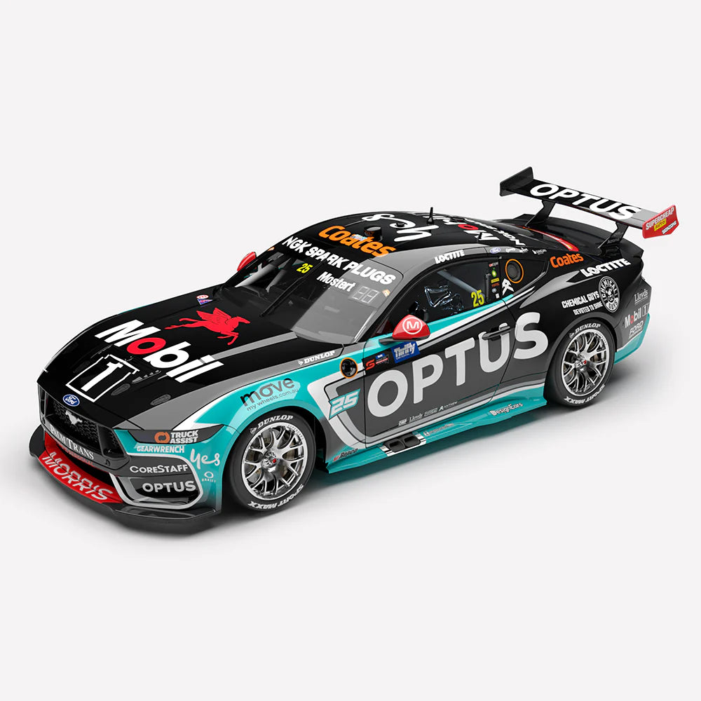 1:18 Mobil 1 Optus Racing #25 Ford Mustang GT - 2025 Supercars Champio ...